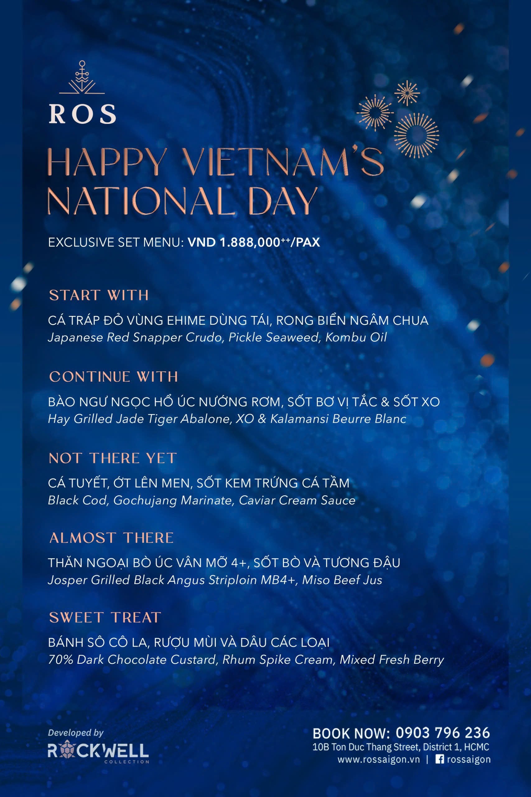 Menu – ROS Yacht Club